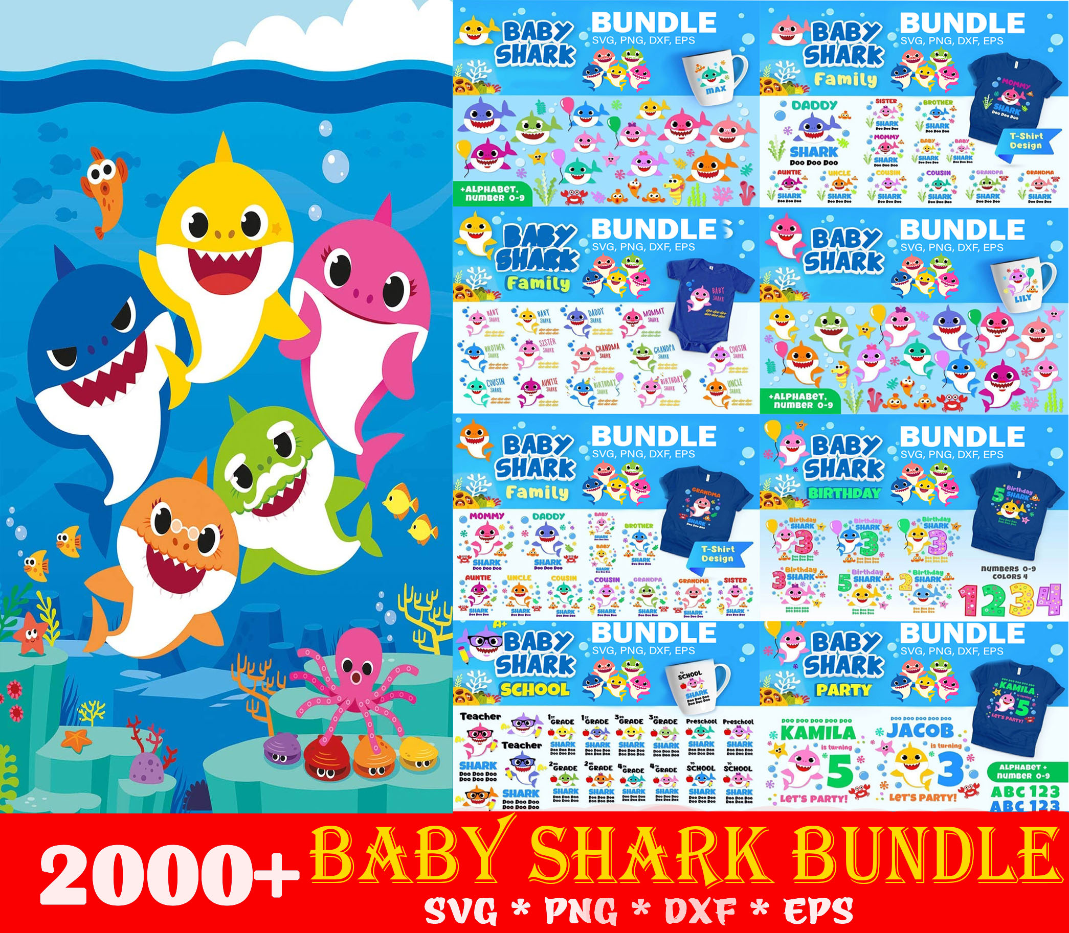 2000 Baby shark svg, Baby shark cricut svg, Baby shark clipa - Inspire ...