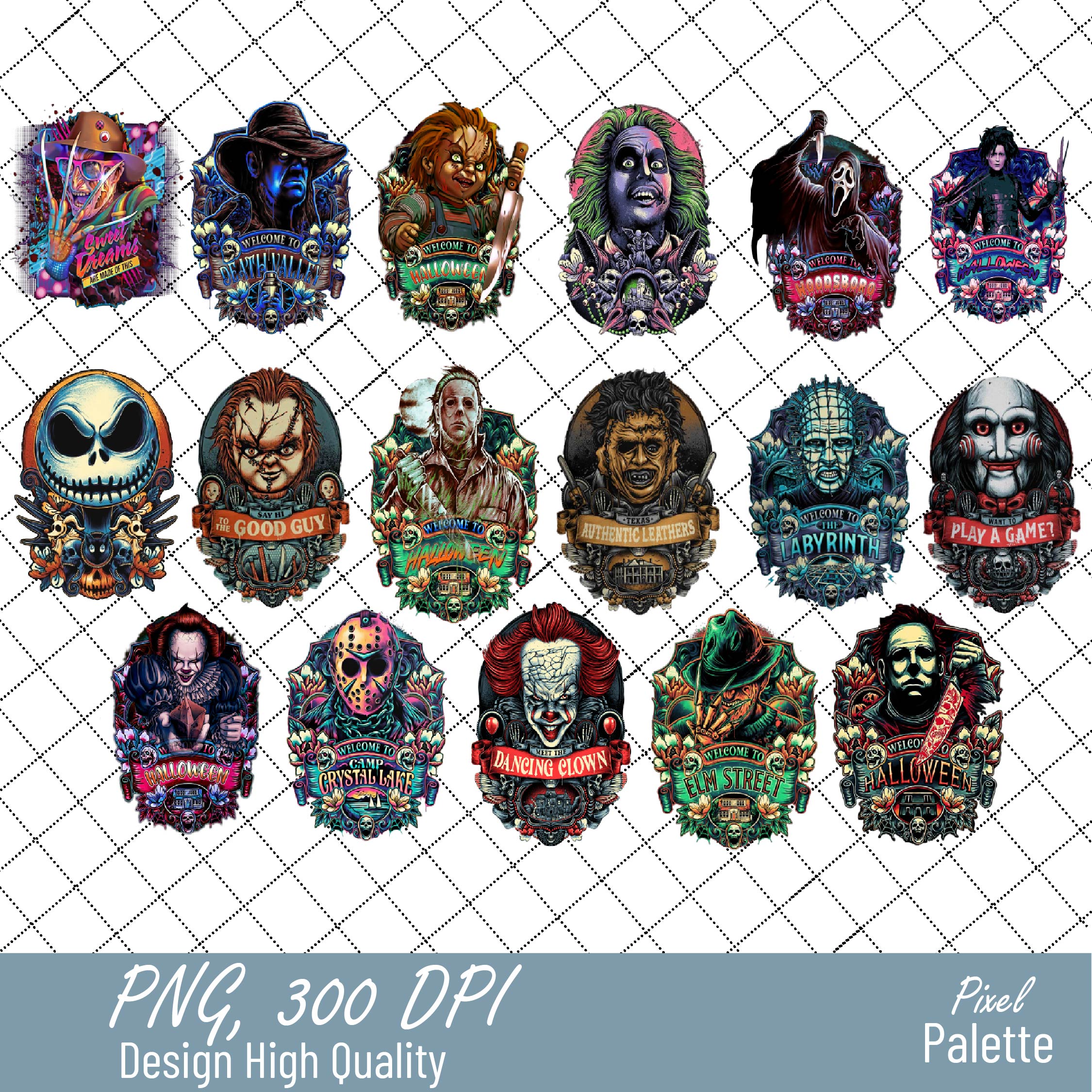 Halloween Png Bundle Horror Png Horror Friends Png Halloween | Inspire ...