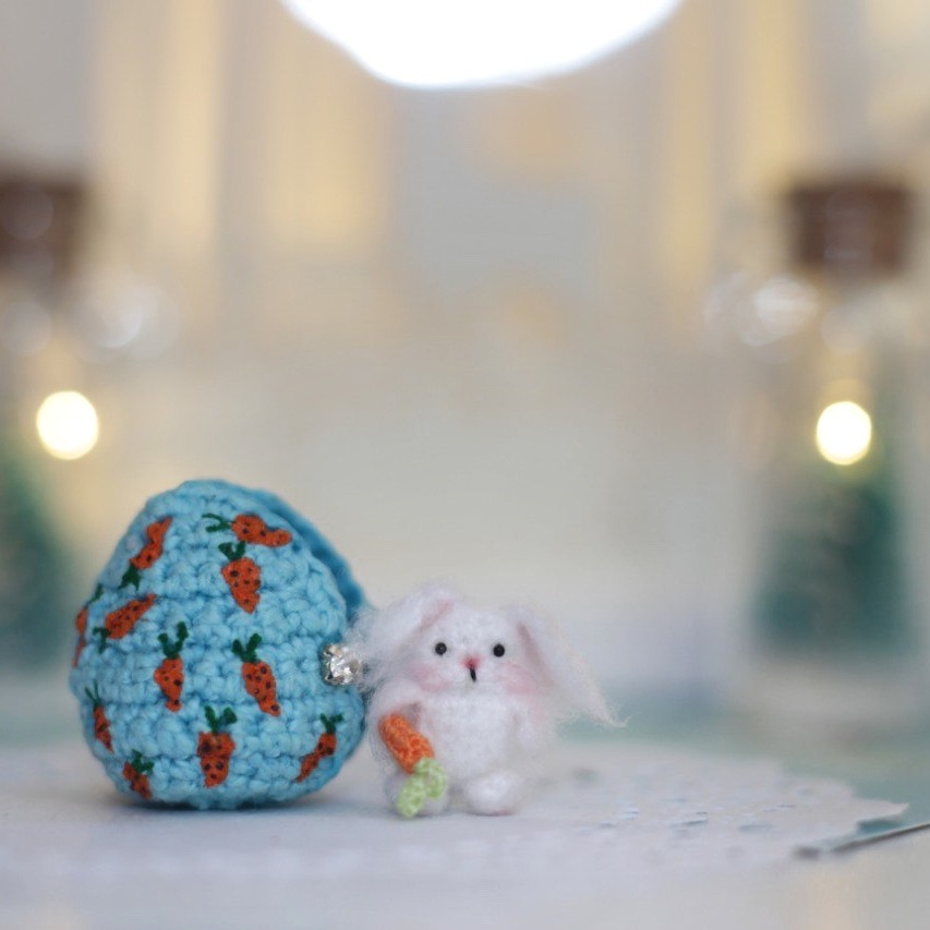 Christmas dollhouse miniature bunny in surprise box handmade | Inspire ...