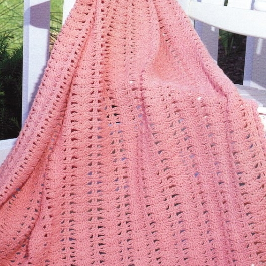Lace Shells Afghan Vintage Crochet Pattern 204 | Inspire Uplift