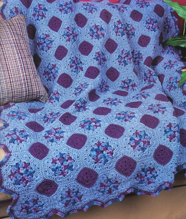 Berry Patch Afghan Vintage Crochet Pattern 227 | Inspire Uplift