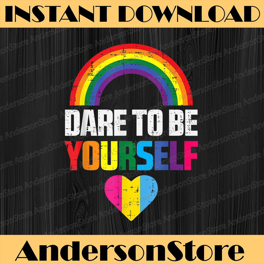 Dare To Be Yourself Pansexual Pan Pride Flag LGBTQ LGBT Mont | Inspire ...