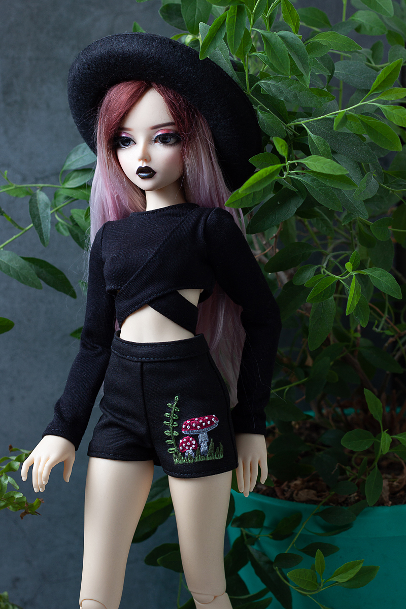 Fairyland Minifee MSD BJD Clothes - "Mushroom" Black shorts | Inspire ...