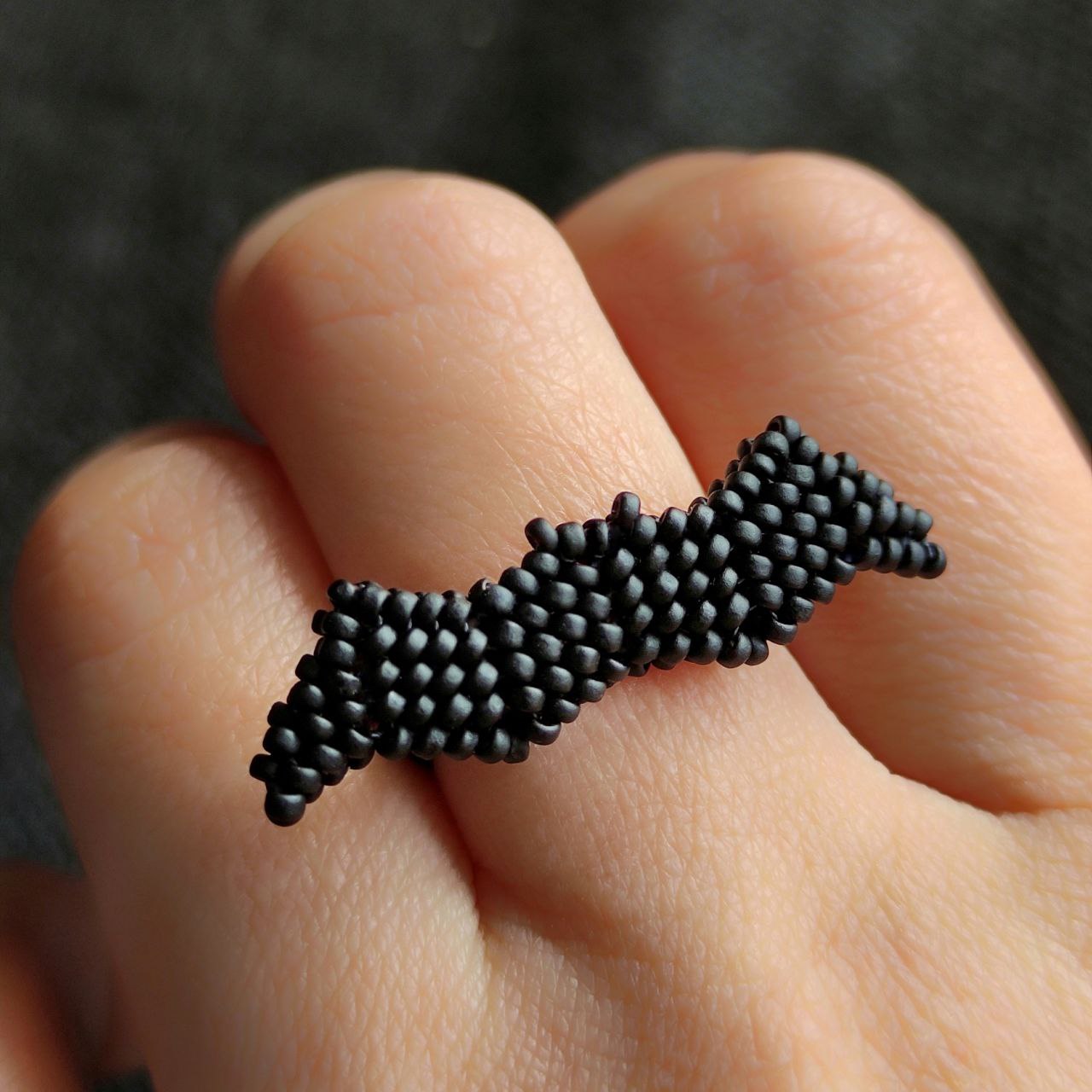 PDF tutorial - Bat ring | Bat beading pattern - Inspire Uplift