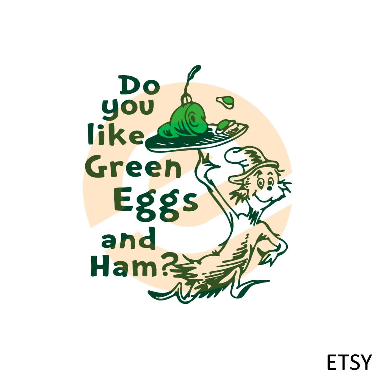 Do You Like Green Eggs and Ham Cat In The Hat Svg File | Inspire Uplift