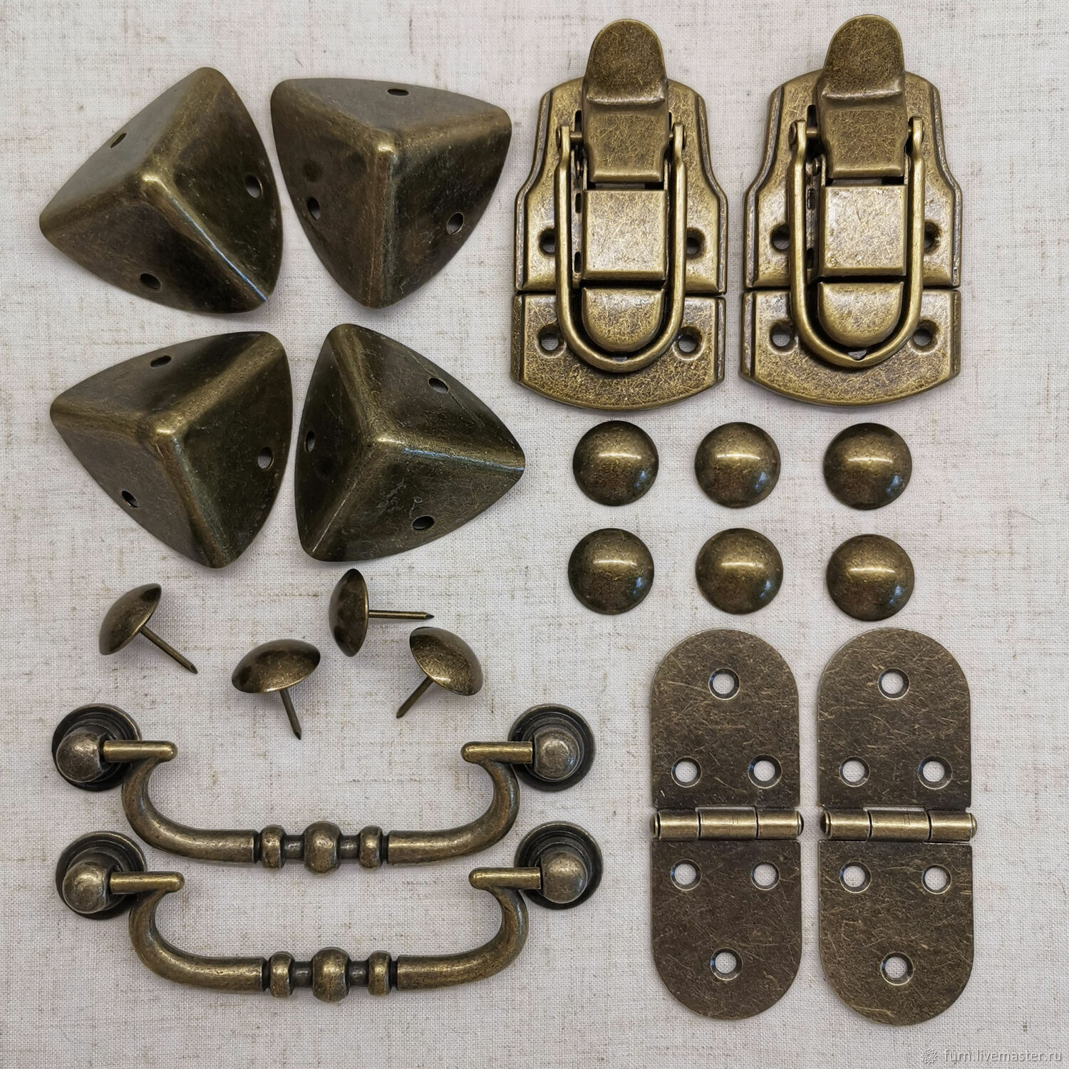 1 Set Brass accessories for the chest Hinge Pull Handle Latc | Inspire ...