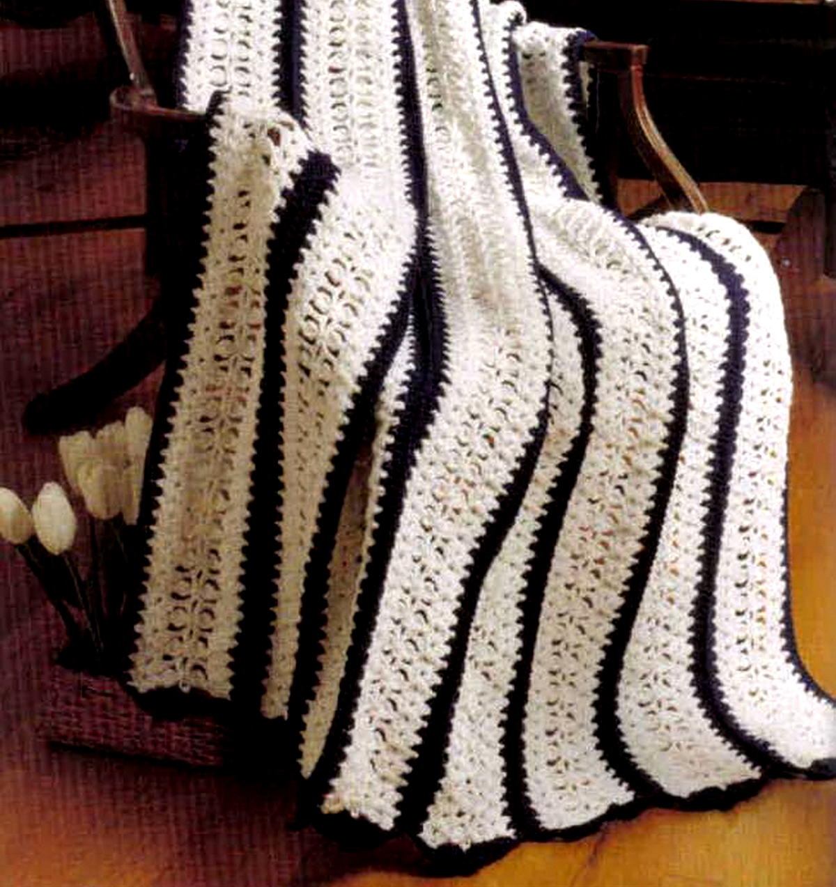 Crystal Lace Afghan Vintage Crochet Pattern 236 - Inspire Uplift