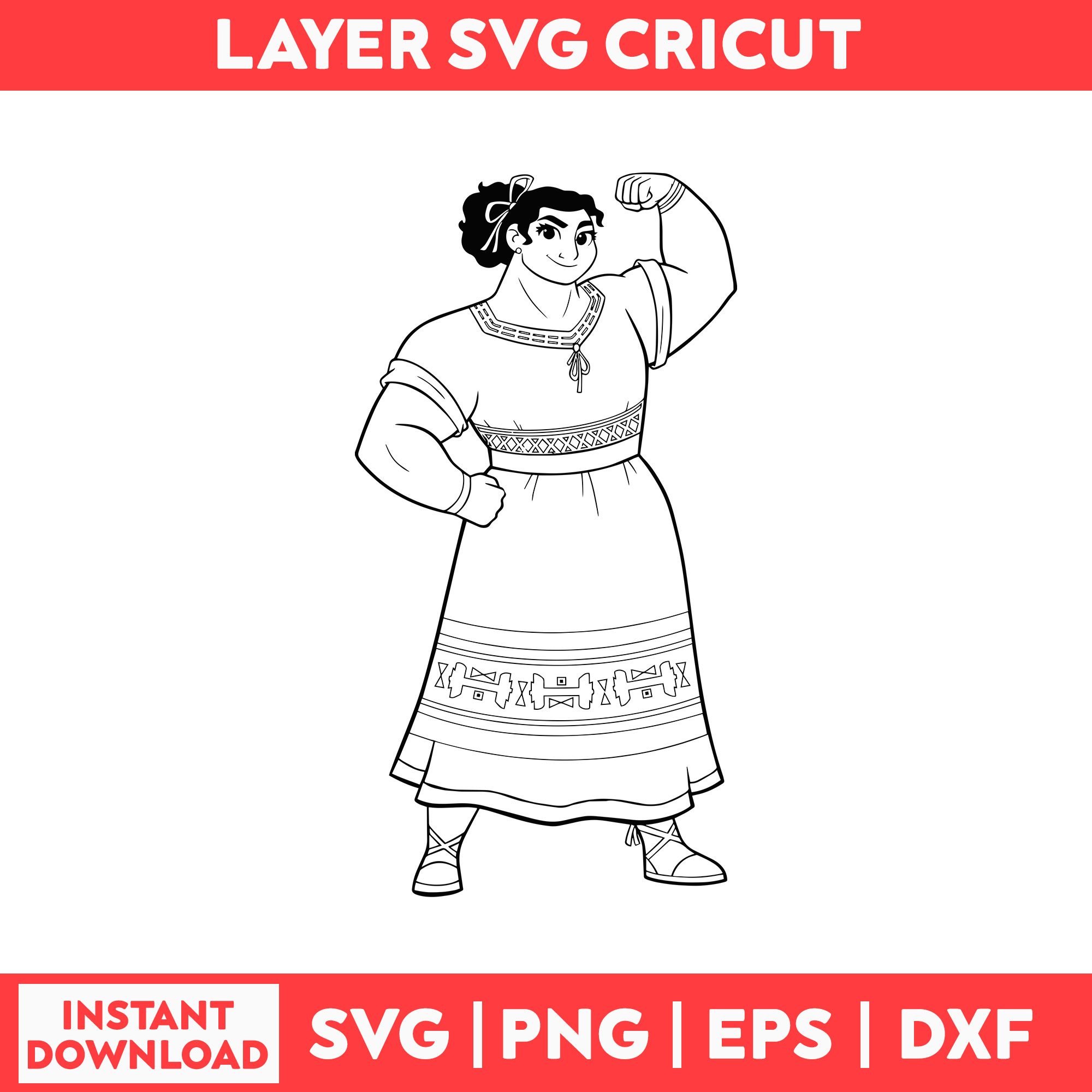 Ecanto Luisa Coloring Encanto Svg, Disney Encanto svg, Encan | Inspire ...