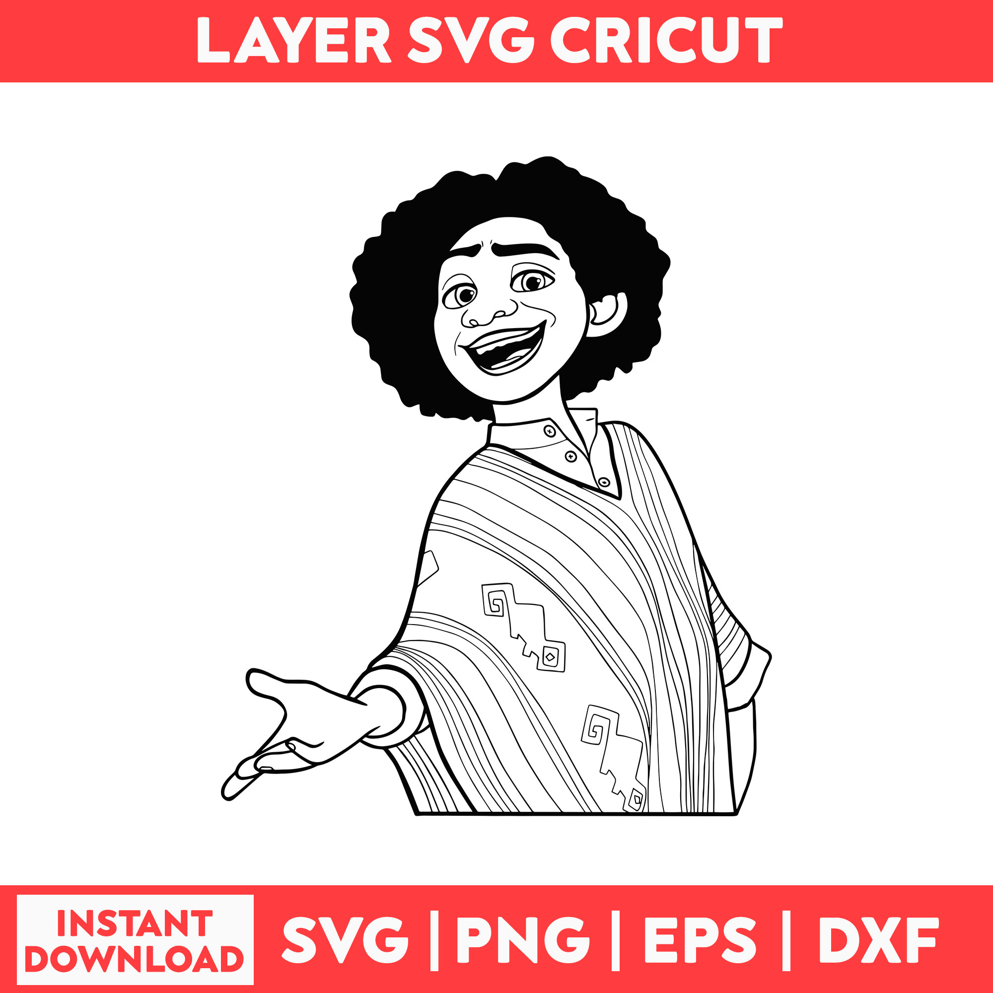 Camilo Madriga Coloring Encanto Svg, Disney Encanto svg, Enc | Inspire ...
