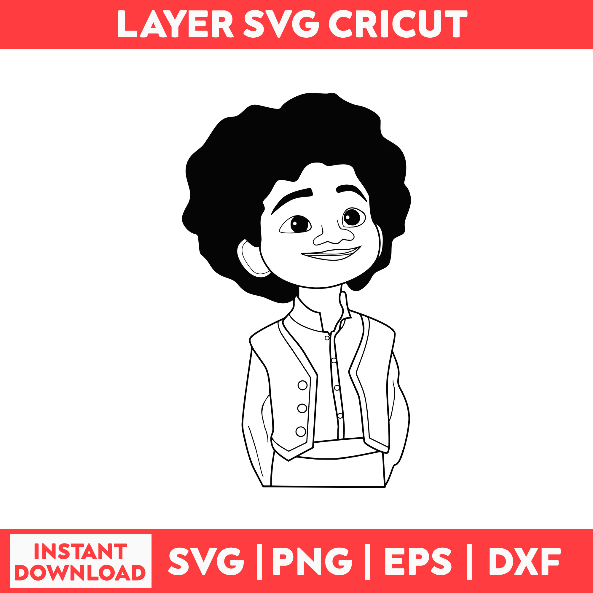 Ezran Madriga Encanto Coloring Svg, Disney Encanto svg, Enca | Inspire ...