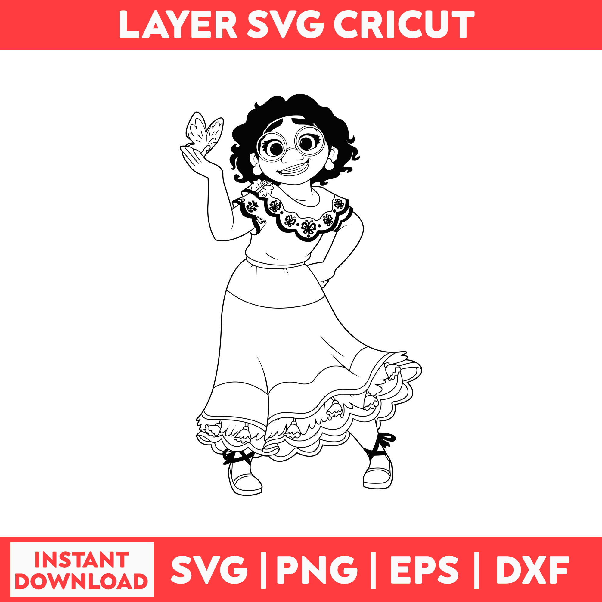 Mirabela Personajes Color Disney Svg, Disney Encanto svg, En | Inspire ...