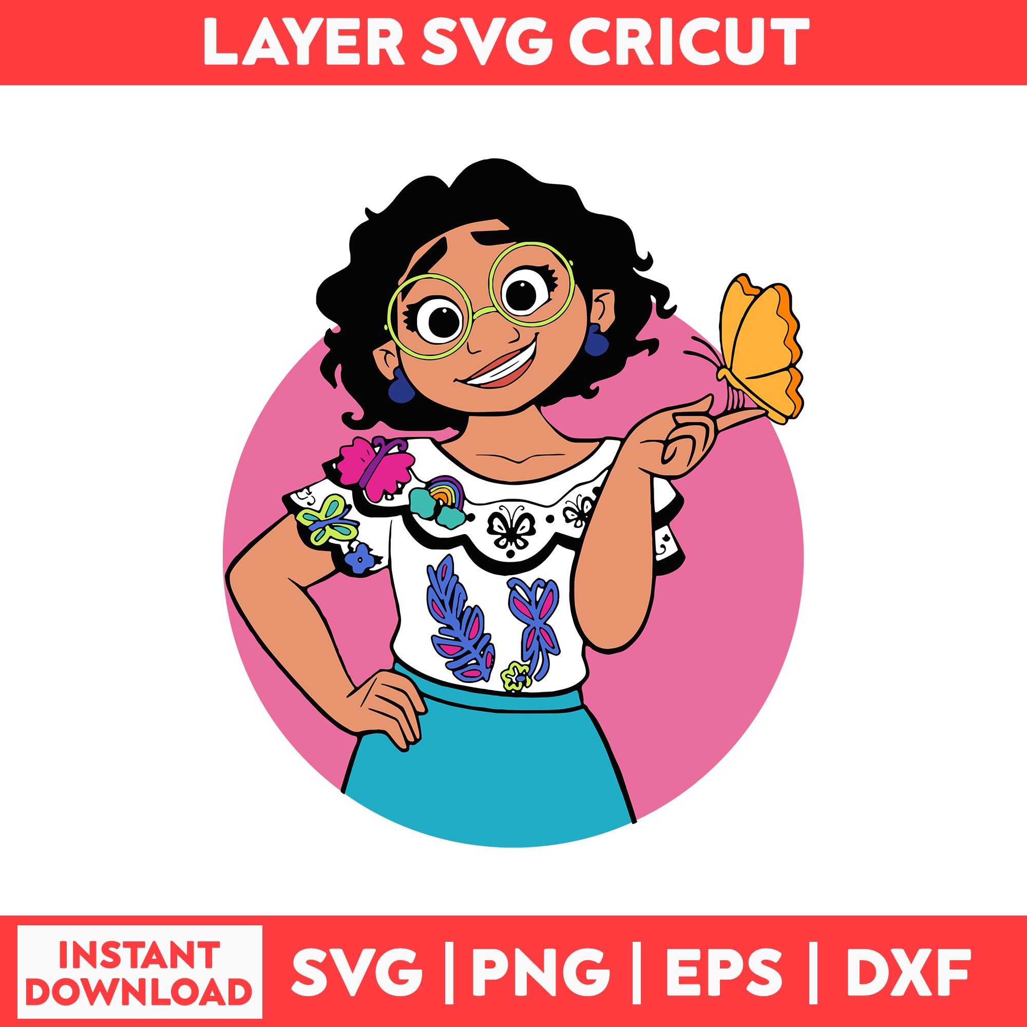 Mirabela Ecanto Svg, Disney Encanto svg, Encanto Silhouete s | Inspire ...