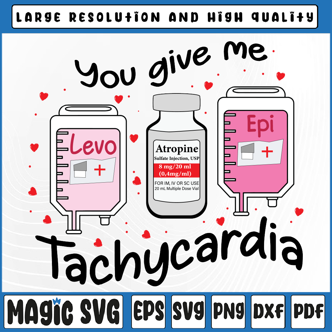 You Give Me Tachycardia Png, ICU Nurse Life Valentines Day S | Inspire ...