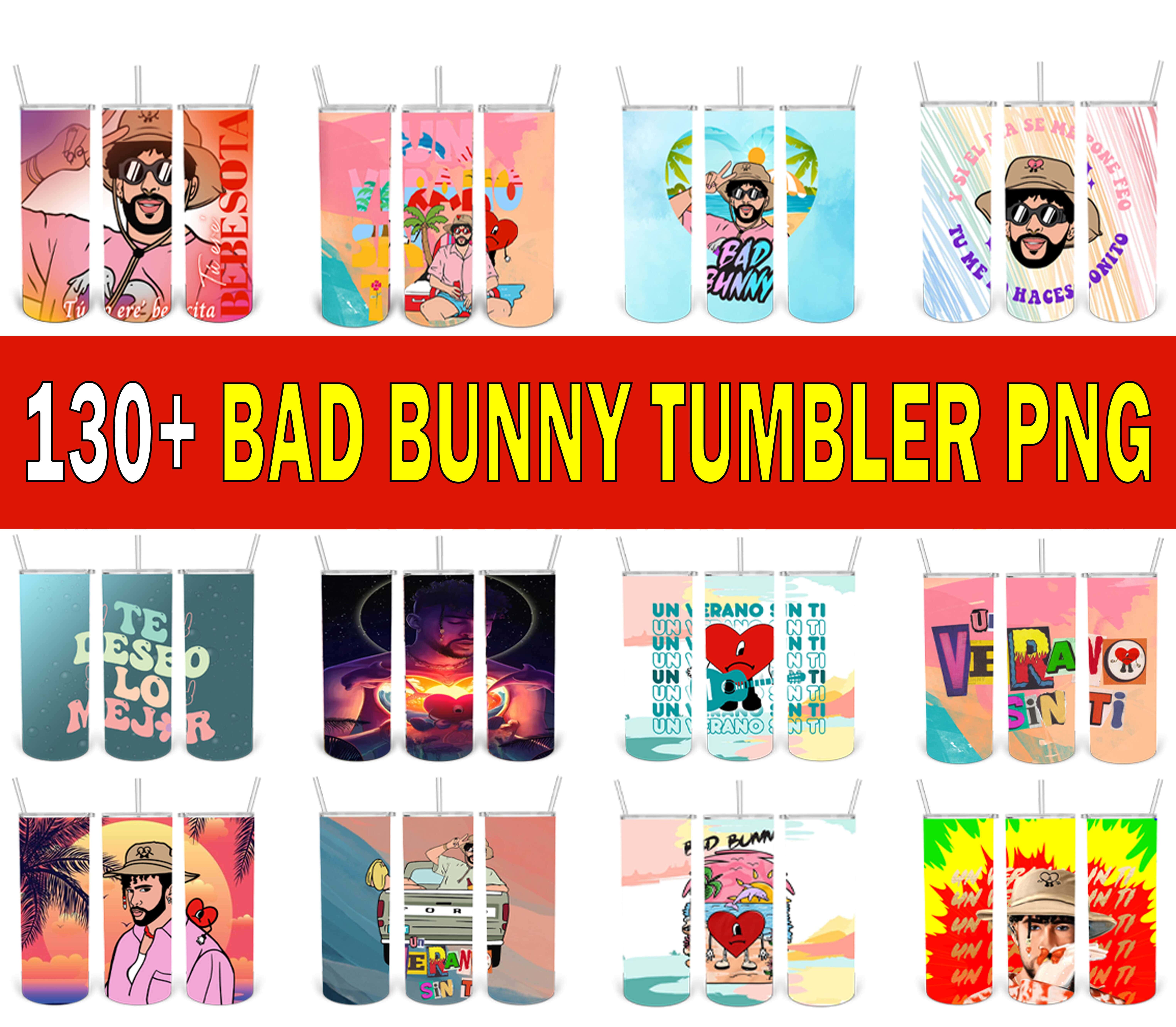 Tumbler Bad Bunny Png Bundle, Tumbler Png, Tumbler Bundle - Inspire Uplift