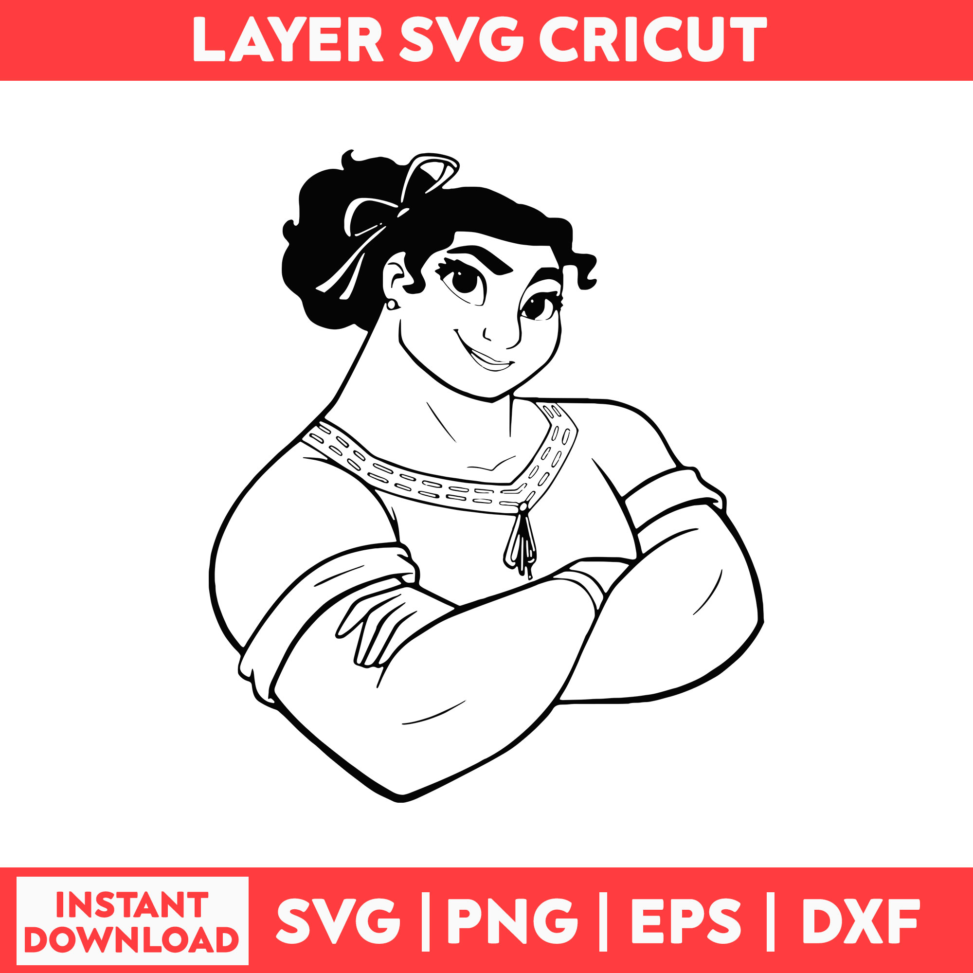 Luisa Madrigal Coloring Ecanto Svg, Disney Encanto svg, Enca - Inspire ...