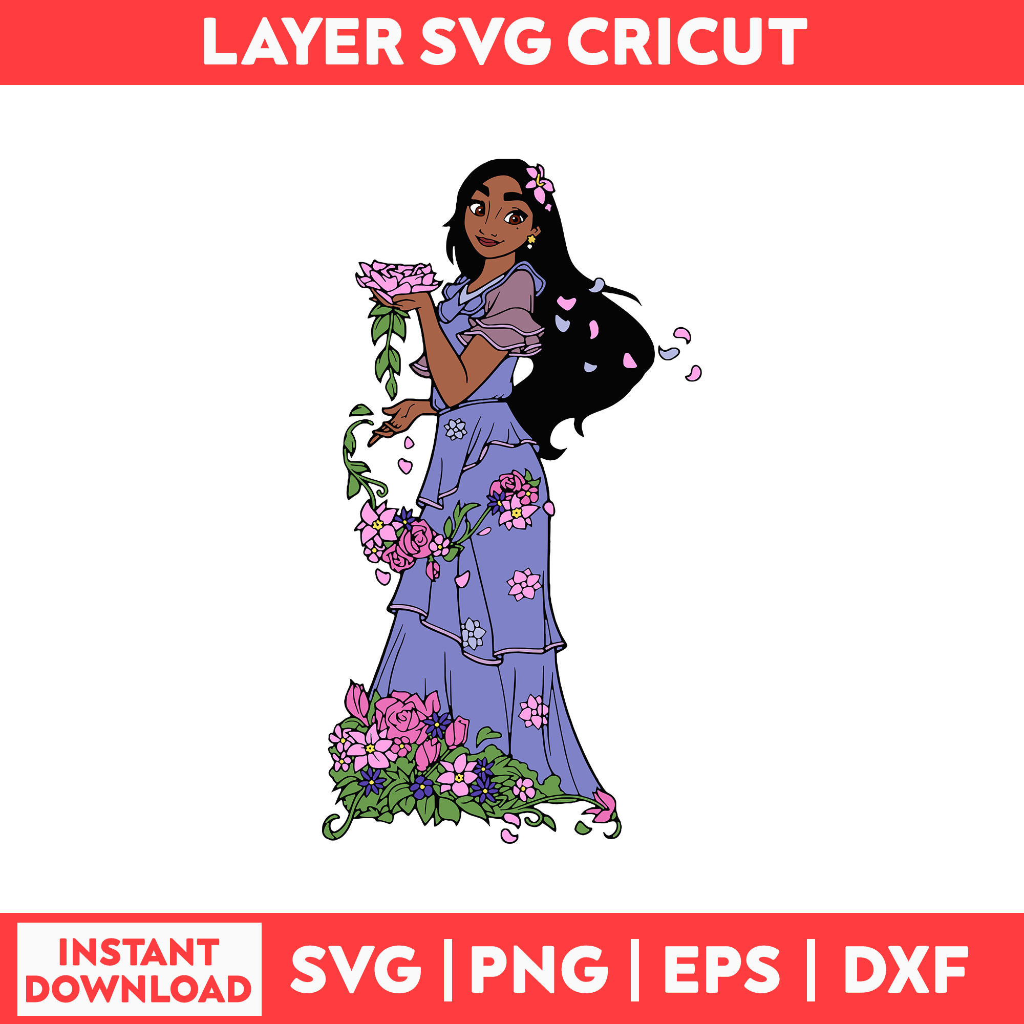 Isabela Madrigal Ecanto Svg, Disney Encanto svg, Encanto Sil | Inspire ...