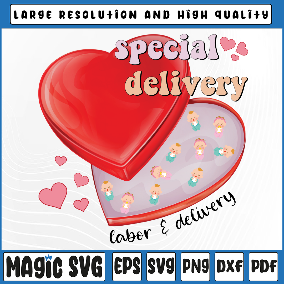 Special Delivery Labor and Delivery Nurse Valentine's Day Pn | Inspire ...