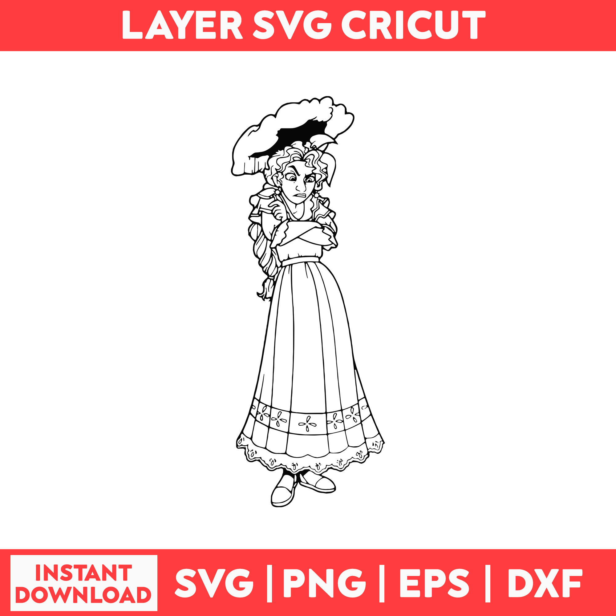 Pepa Madrigal Coloring Ecanto Svg, Disney Encanto svg, Encan - Inspire ...