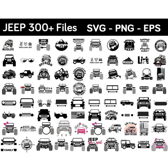 Jeep Bundle Svg, Jeep Svg, Vector File, Instant Download Off | Inspire ...