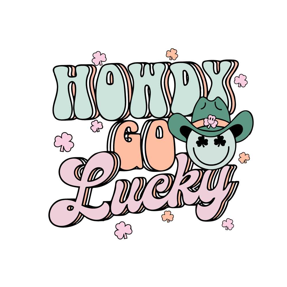 Howdy Go Lucky St Patricks Day Cowboys SVG Cutting Files | Inspire Uplift