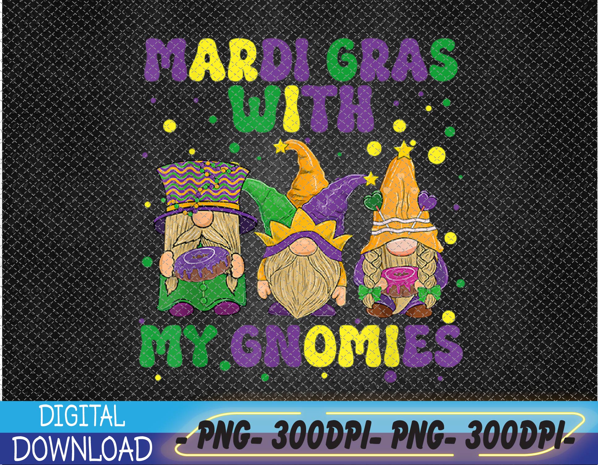 Funny Mardi Gras with Three Gnomes Mardi Gras and My Gnomies - Inspire ...
