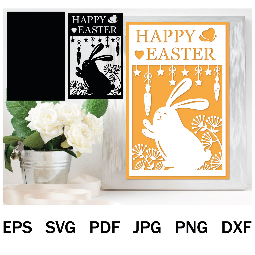 Papercut holiday greeting card template, SVG format | Inspire Uplift