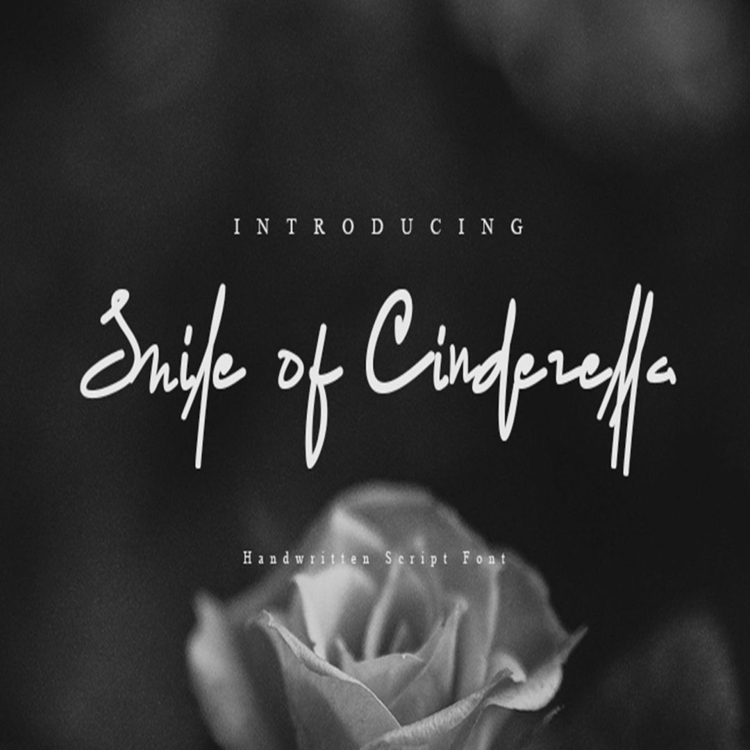 Smile of Cinderella Trending Fonts - Digital Font - Inspire Uplift