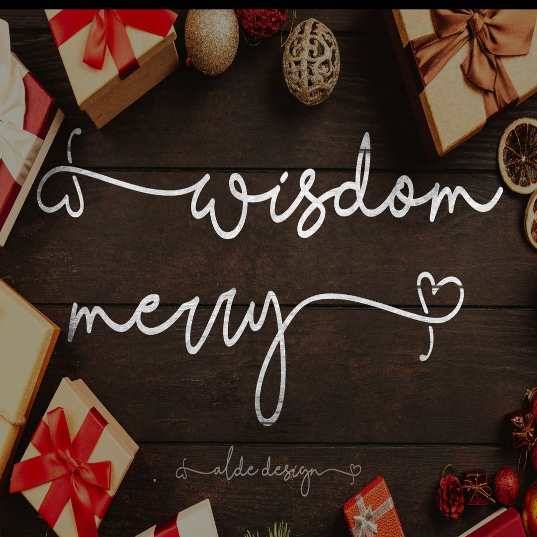 Wisdom Merry Trending Fonts - Digital Font | Inspire Uplift