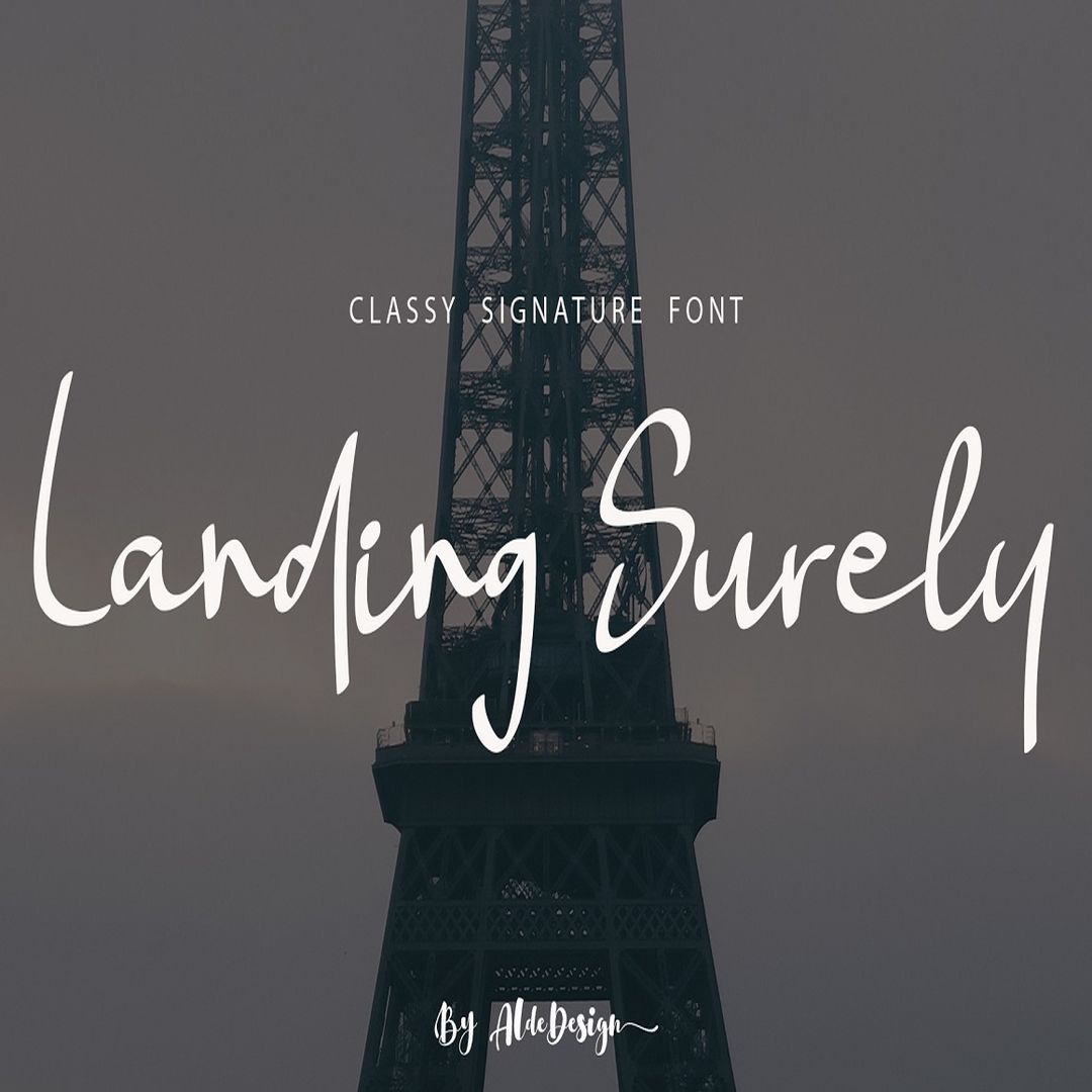 Landing Surely Trending Fonts - Digital Font | Inspire Uplift