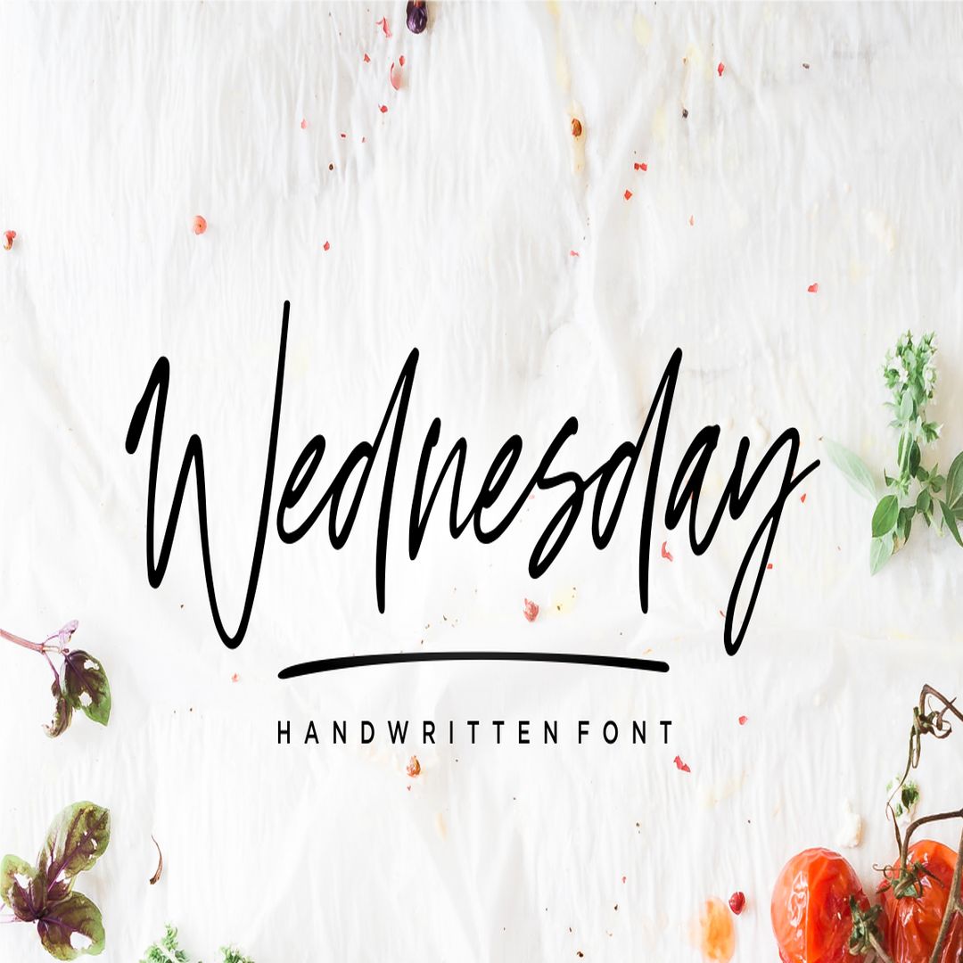 Wednesday Vibes – Handwritten Font Trending Fonts - Digital | Inspire ...
