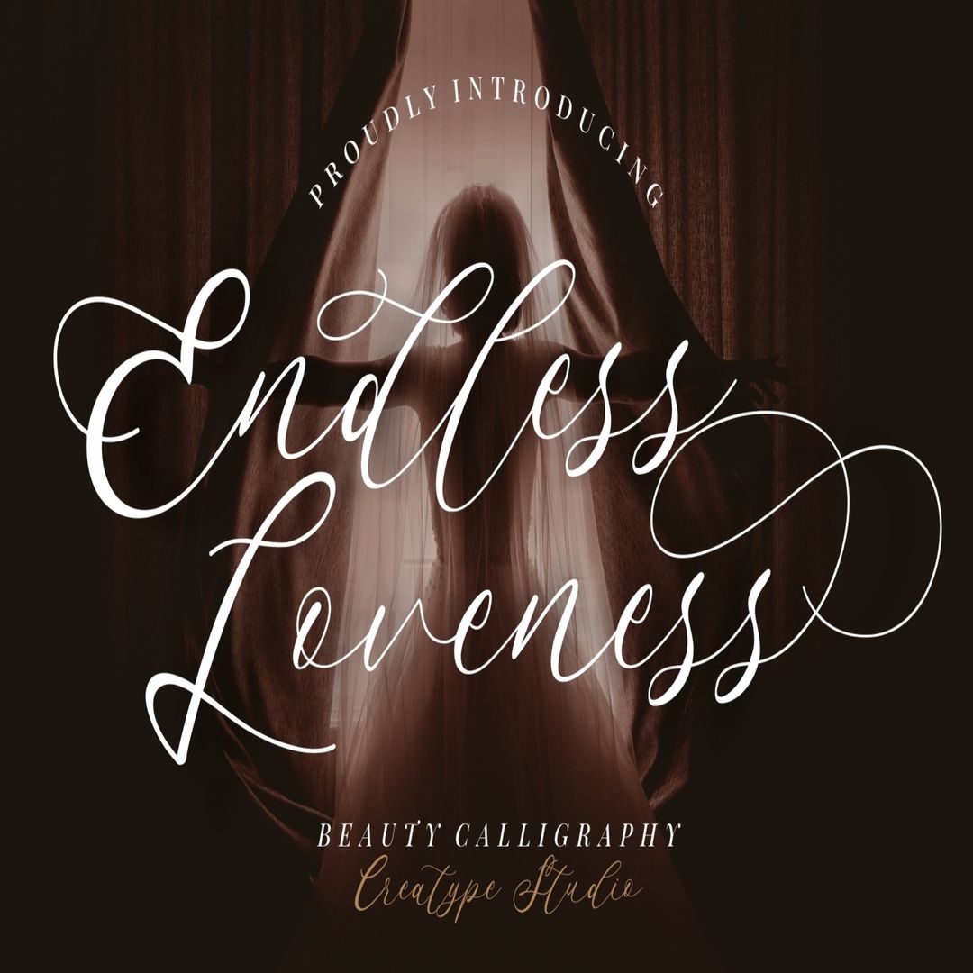 Endless Loveness Beauty Calligraphy Trending Fonts - Digital - Inspire ...