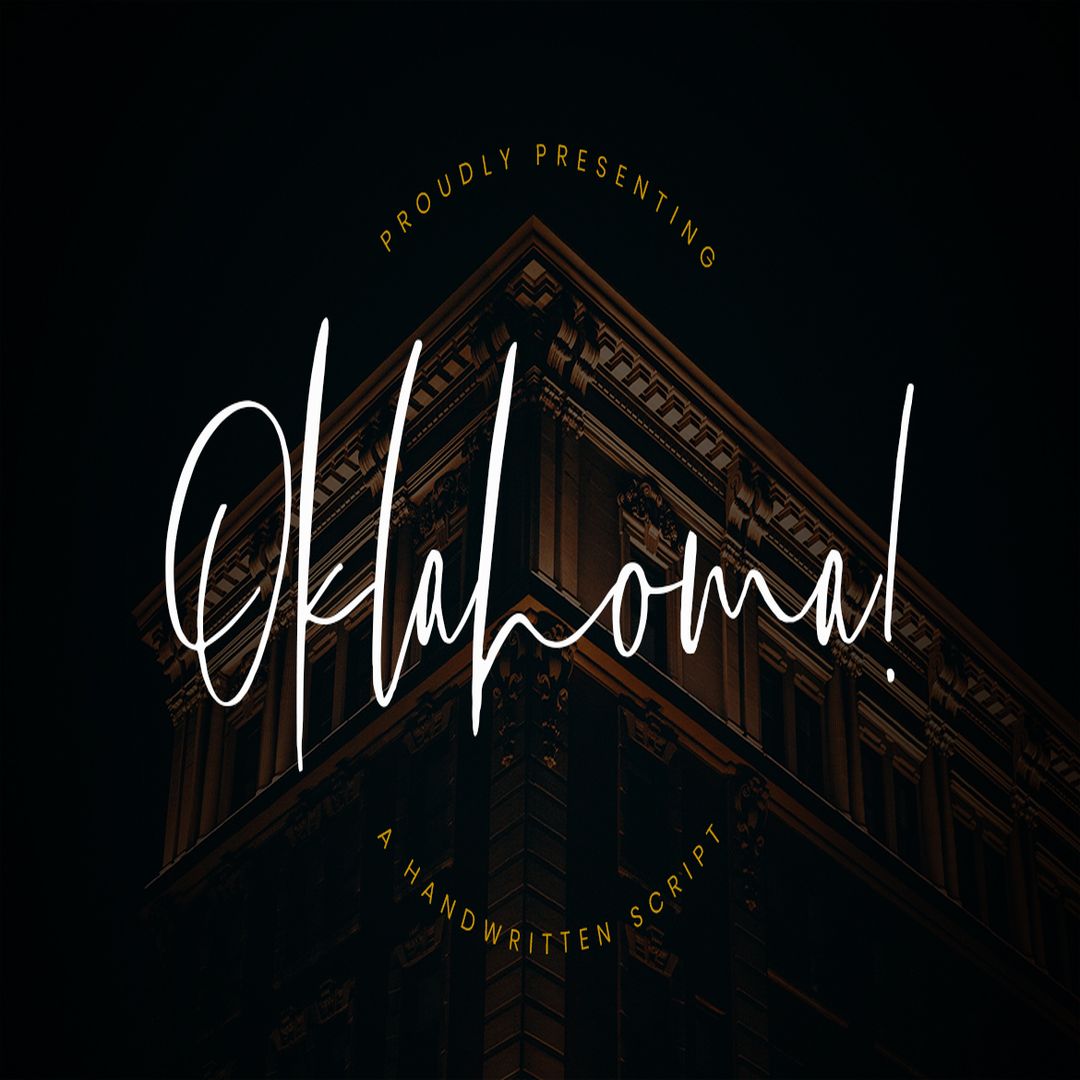 Oklahoma Handwritten Script Trending Fonts - Digital Font | Inspire Uplift