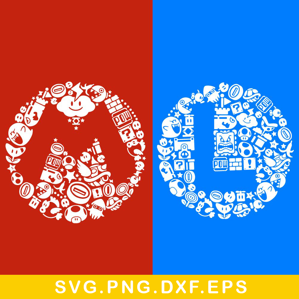 Super Mario Svg, L Word Super Mario Svg, M Word Super Mario | Inspire ...
