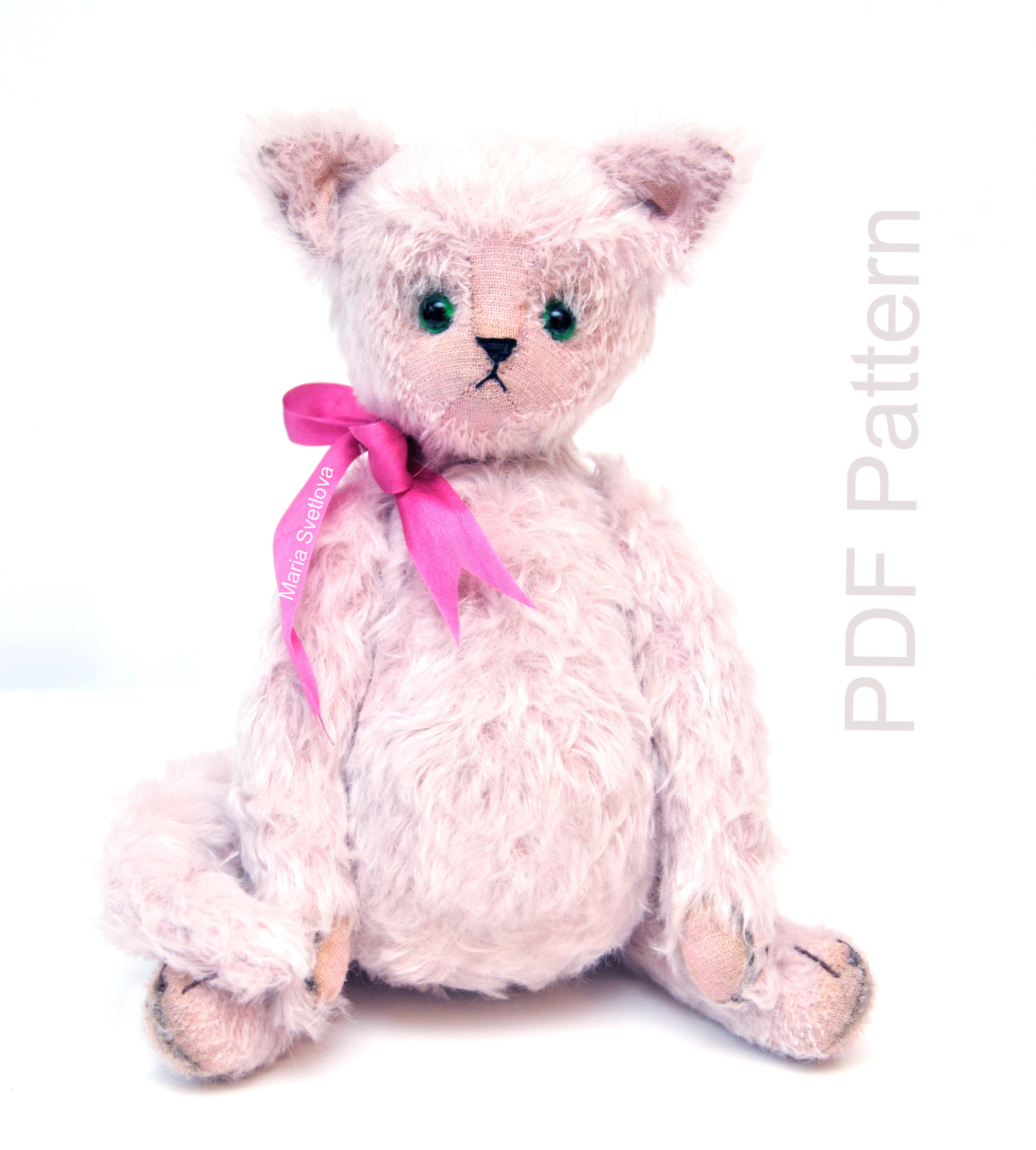 PDF 12" Alina Kitty Cat Sewing Pattern and Instructions - Inspire Uplift