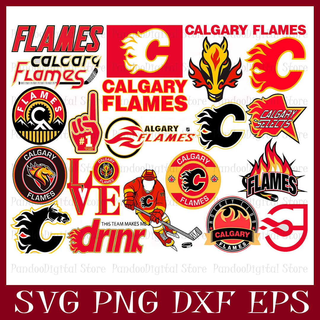 Calgary Flames svg, Calgary Flames Bundle, Calgary Flames lo | Inspire ...