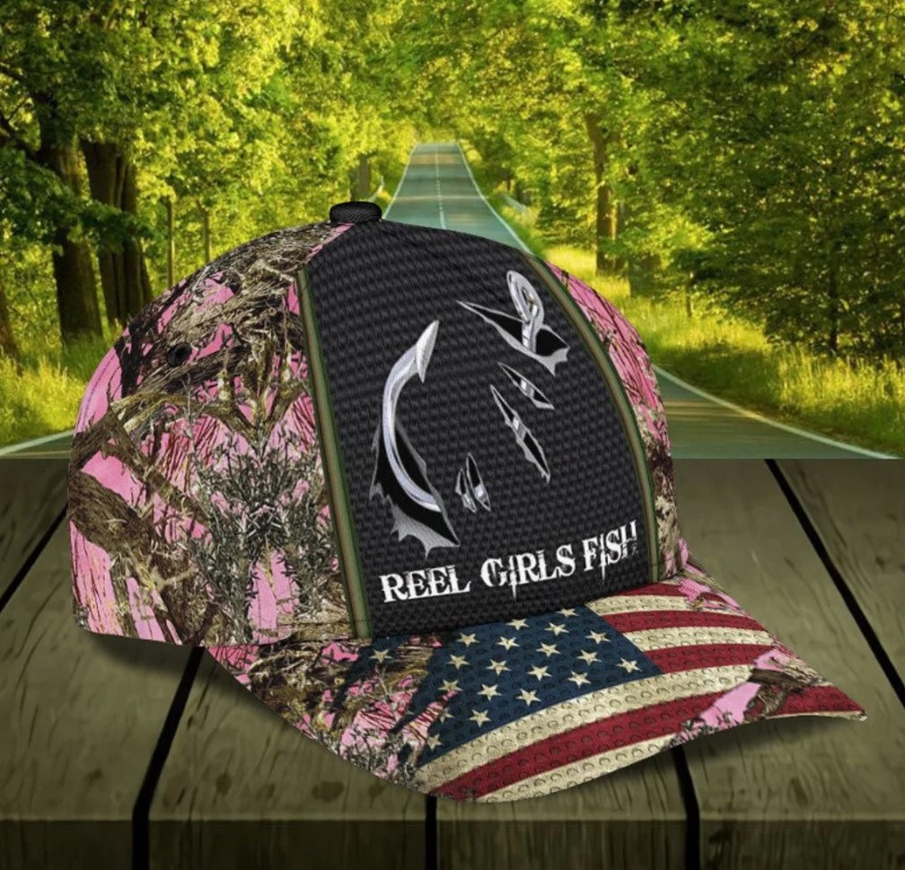 Personalized Reel Girls Fish Classic Cap, Baseball Cap Unise | Inspire ...