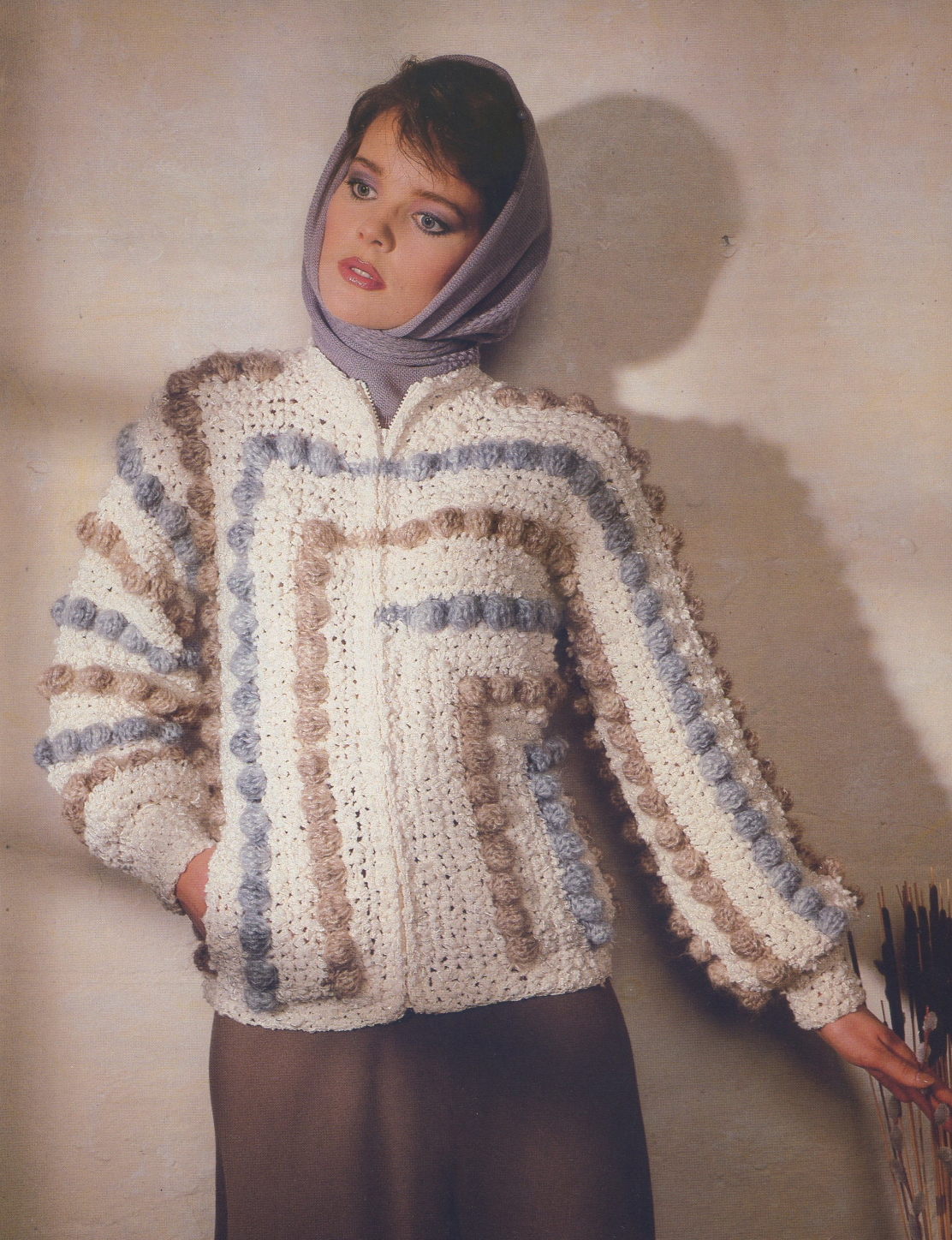Vintage Crochet Pattern 250 Geometric Jacket Women | Inspire Uplift