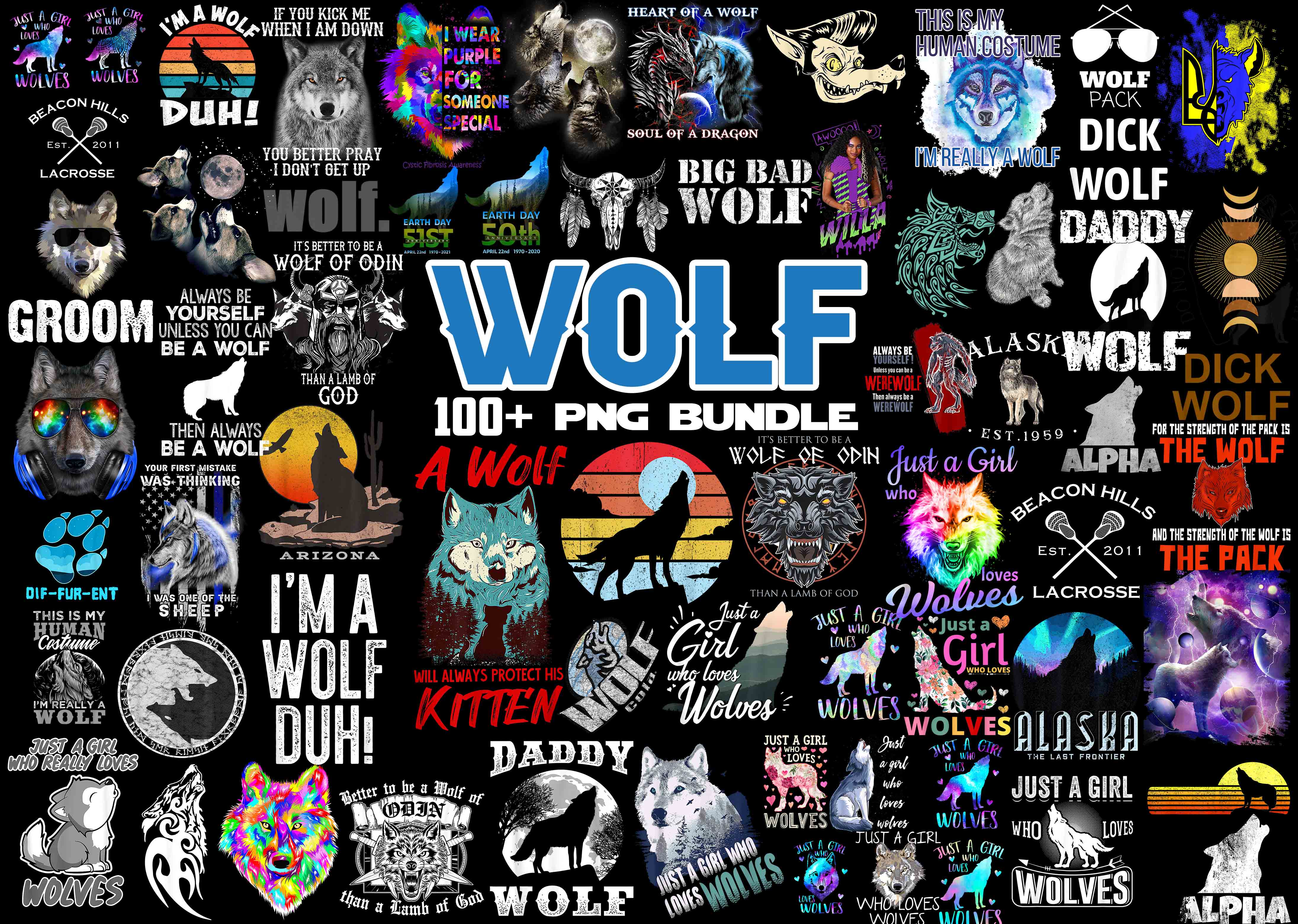 Wolf png Bundle - Wolves png, howling Wolf Head designs, Wol | Inspire ...