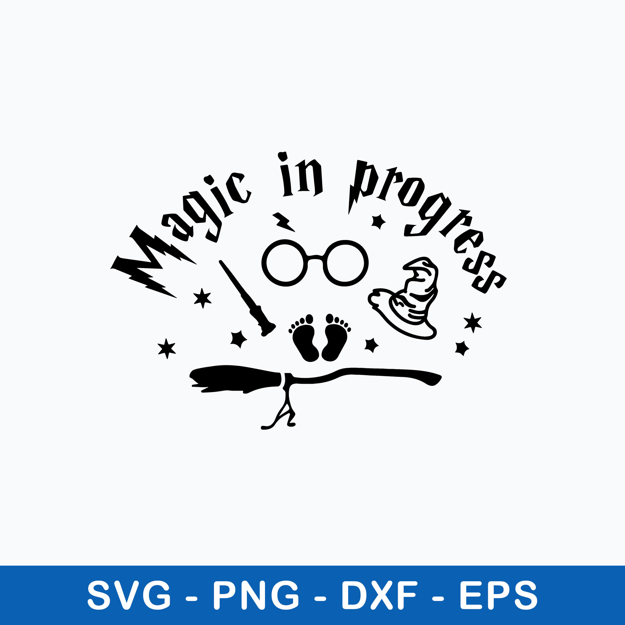Magic in Progress Svg, Harry Potter Svg, Halloween Svg, Png | Inspire ...