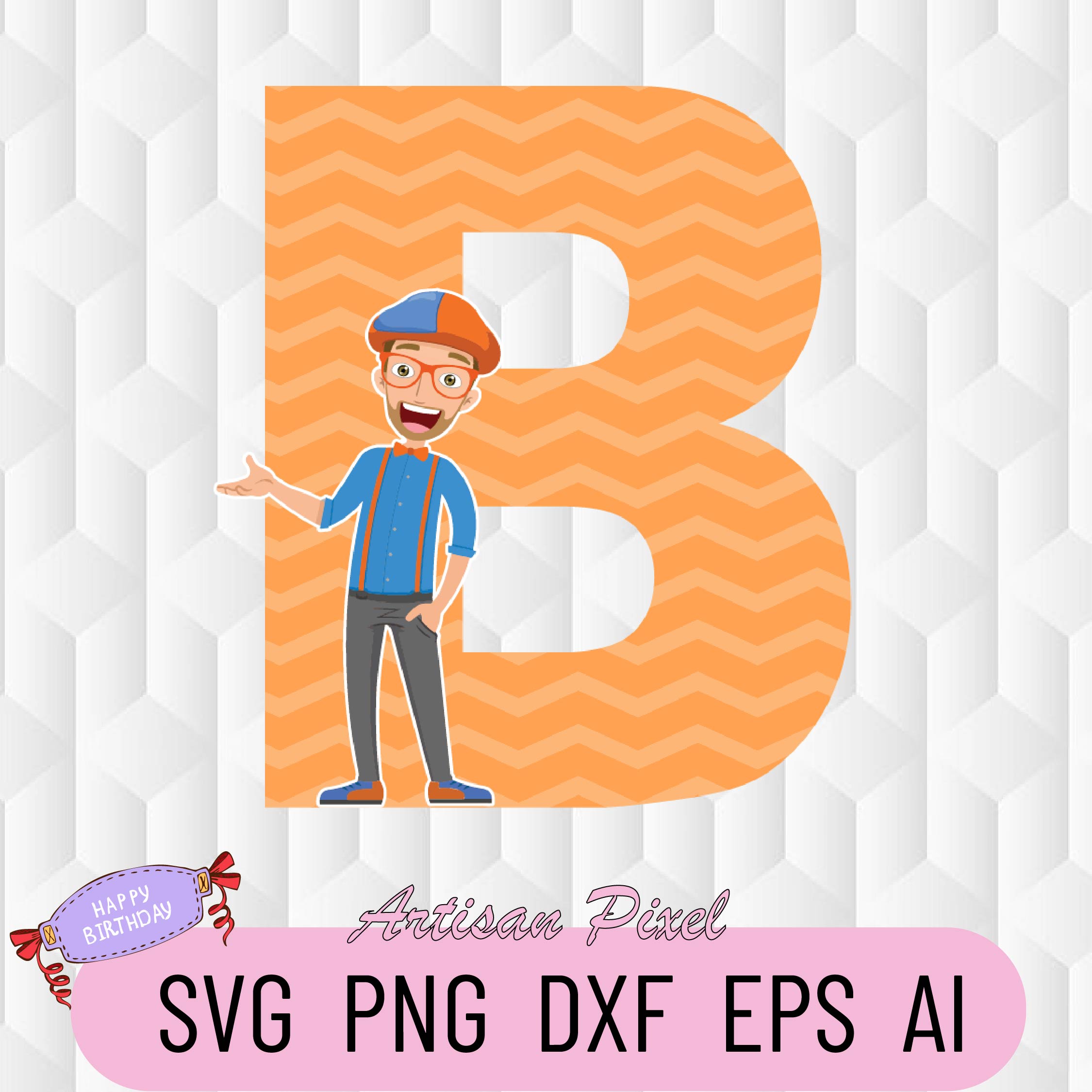 Blippi Svg, Svg Files For Cricut, Designs Svg, Cut Files Sil | Inspire ...