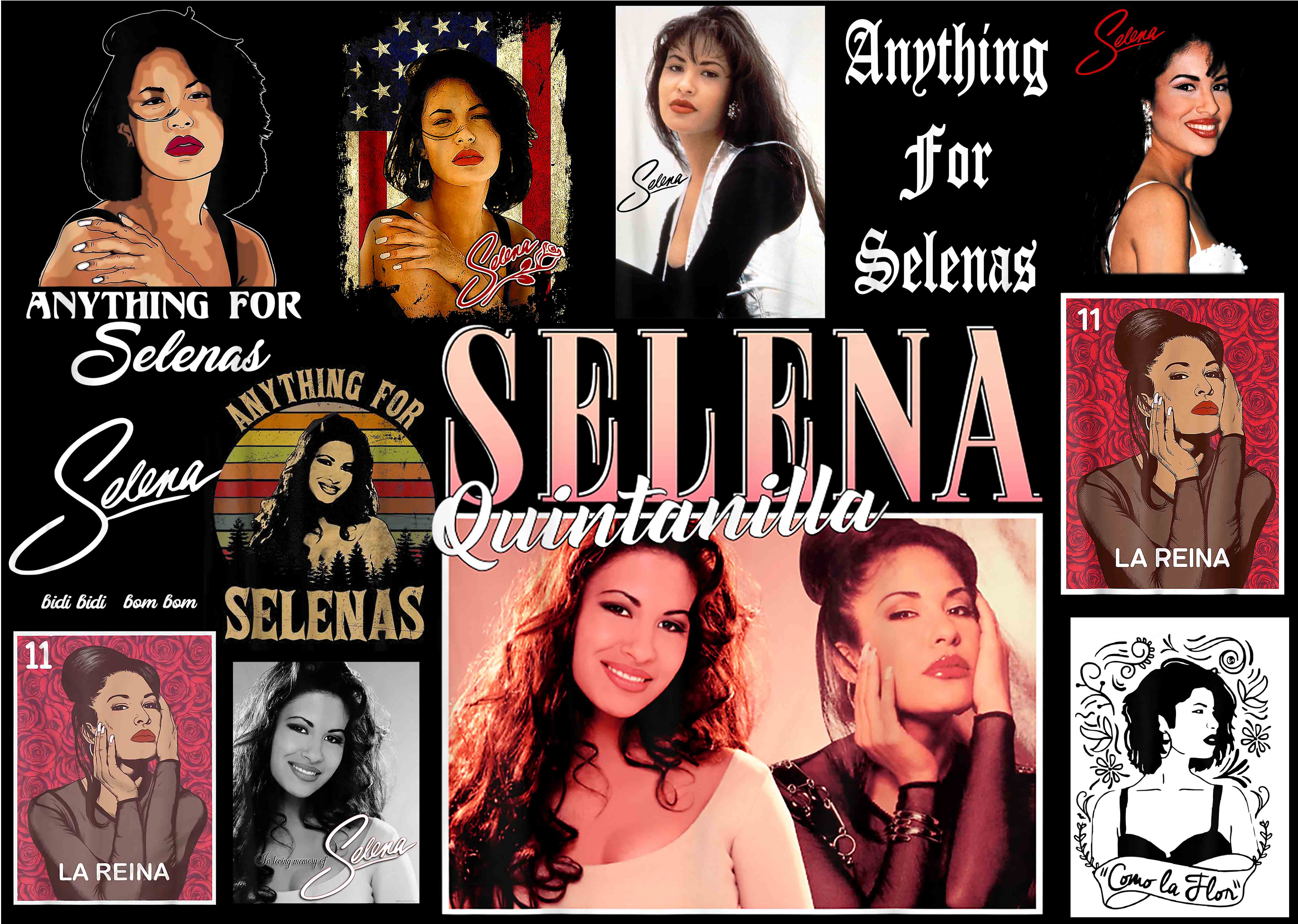 Selena Quintanilla DESIGN bundle PNG | Inspire Uplift