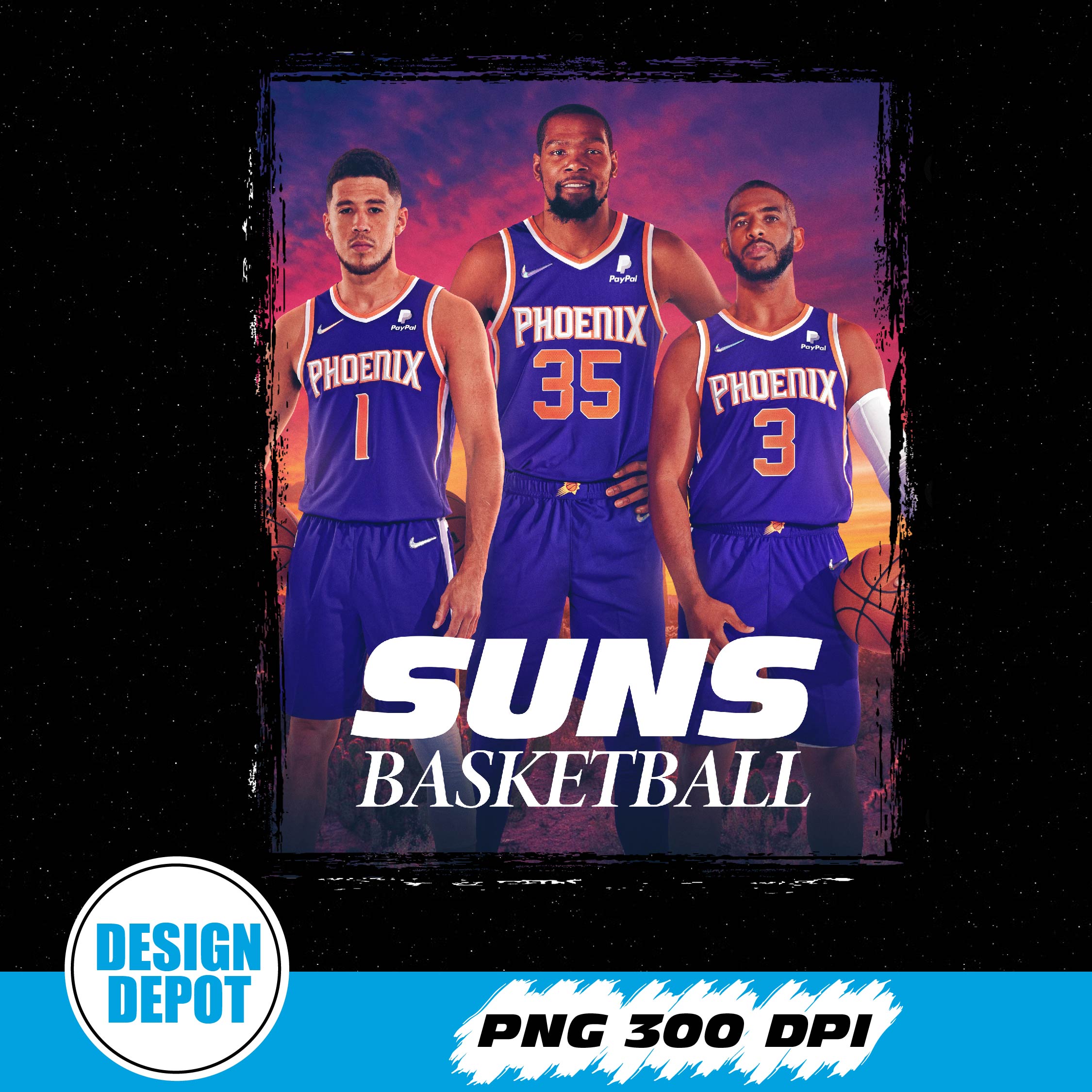 Kevin Durant Suns Svg, Devin Booker and Chris Paul Svg, The - Inspire ...
