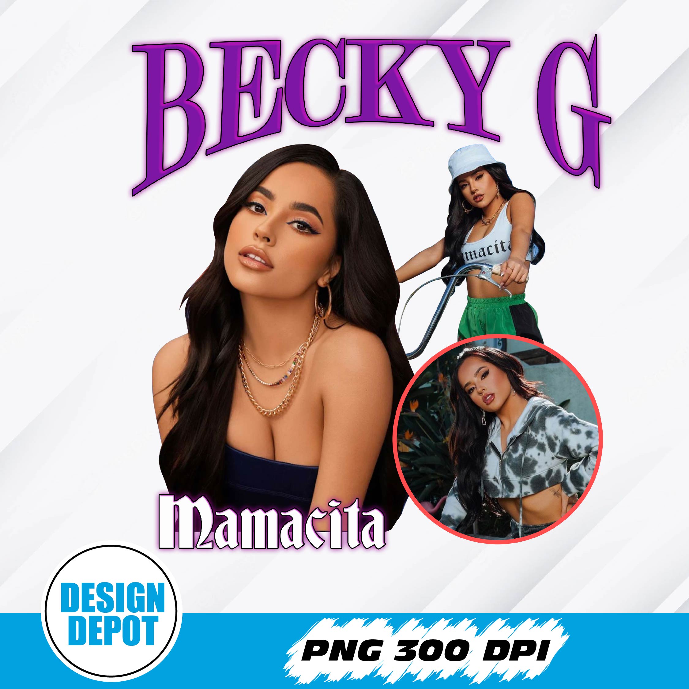 Becky G Mamacita Acid Wash Svg Unique MAMII Merch 90s Style | Inspire ...