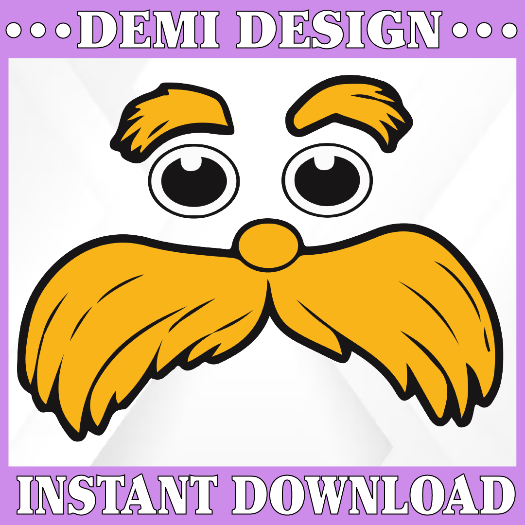 Lorax svg, Lorax head svg, Dr Seuss svg cut file, Read acros - Inspire ...