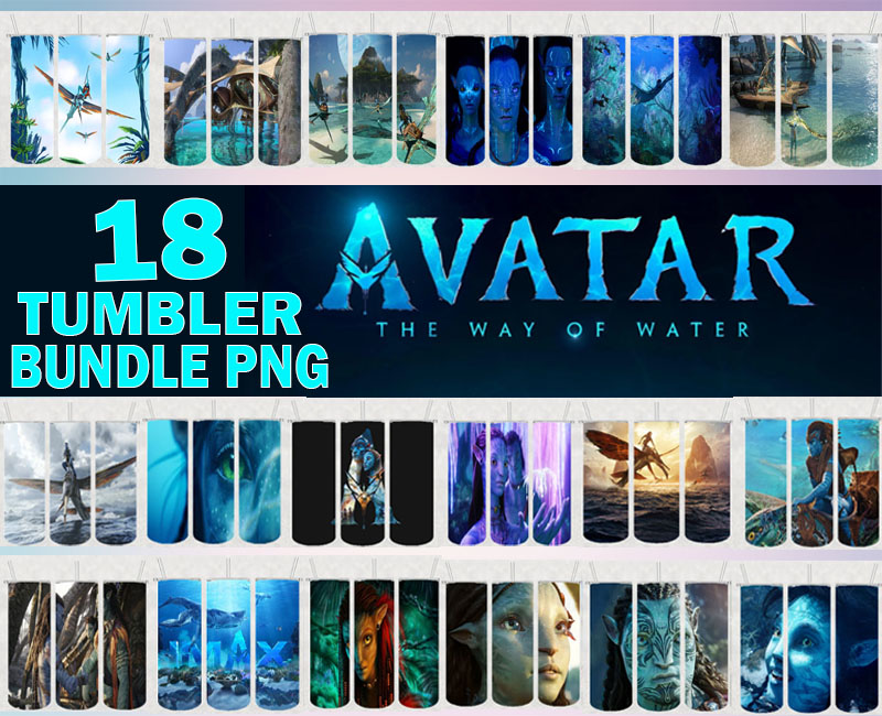 18 Avatar 2 Tumbler Designs Bundle, The Way Of Water Png, Pa - Inspire ...