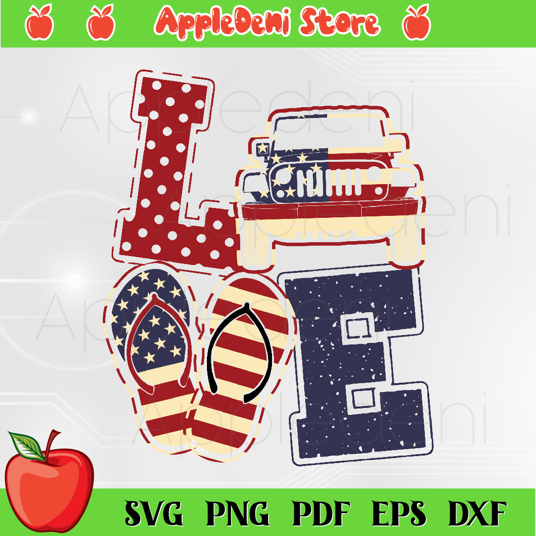 Love Jeep Svg, Vehicle Svg, Jeep Svg, Love Svg, American Fla | Inspire ...