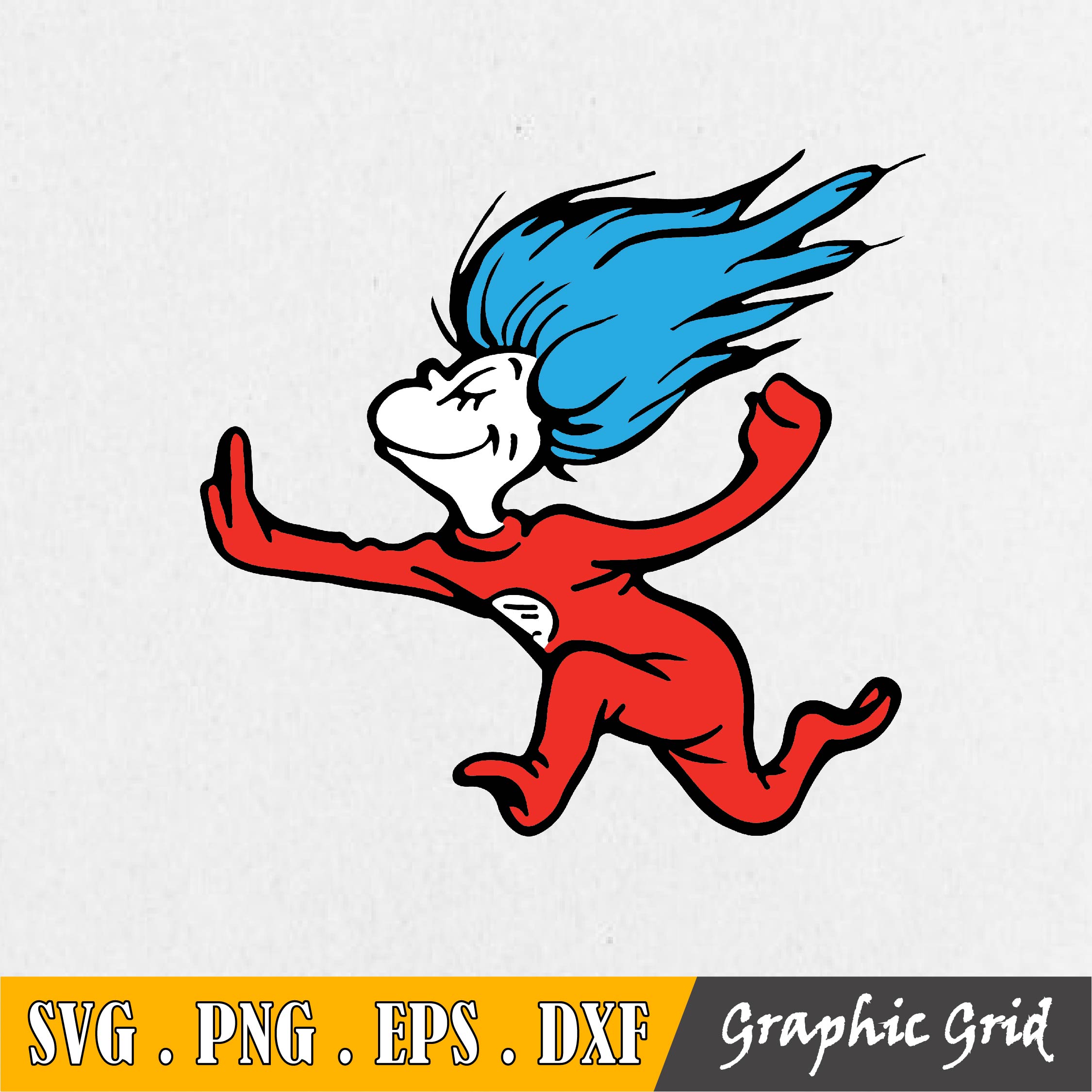 Dr Seuss Thing Svg Dxf Eps Pdf Png, Cricut, Cutting File, Ve - Inspire ...