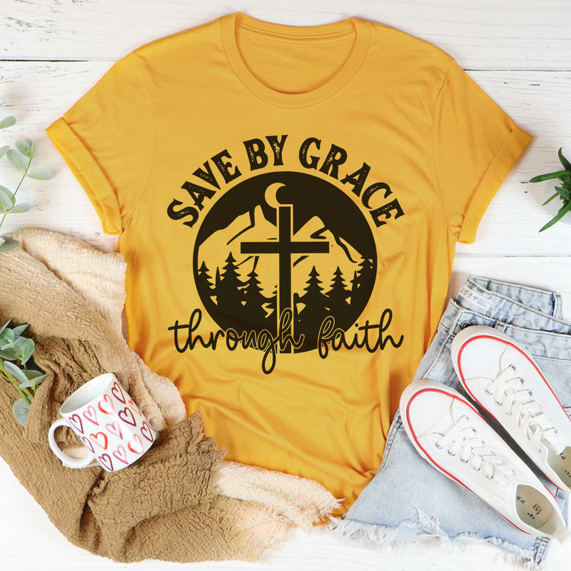 Save By Grace Through Faith Tee | Inspire Uplift