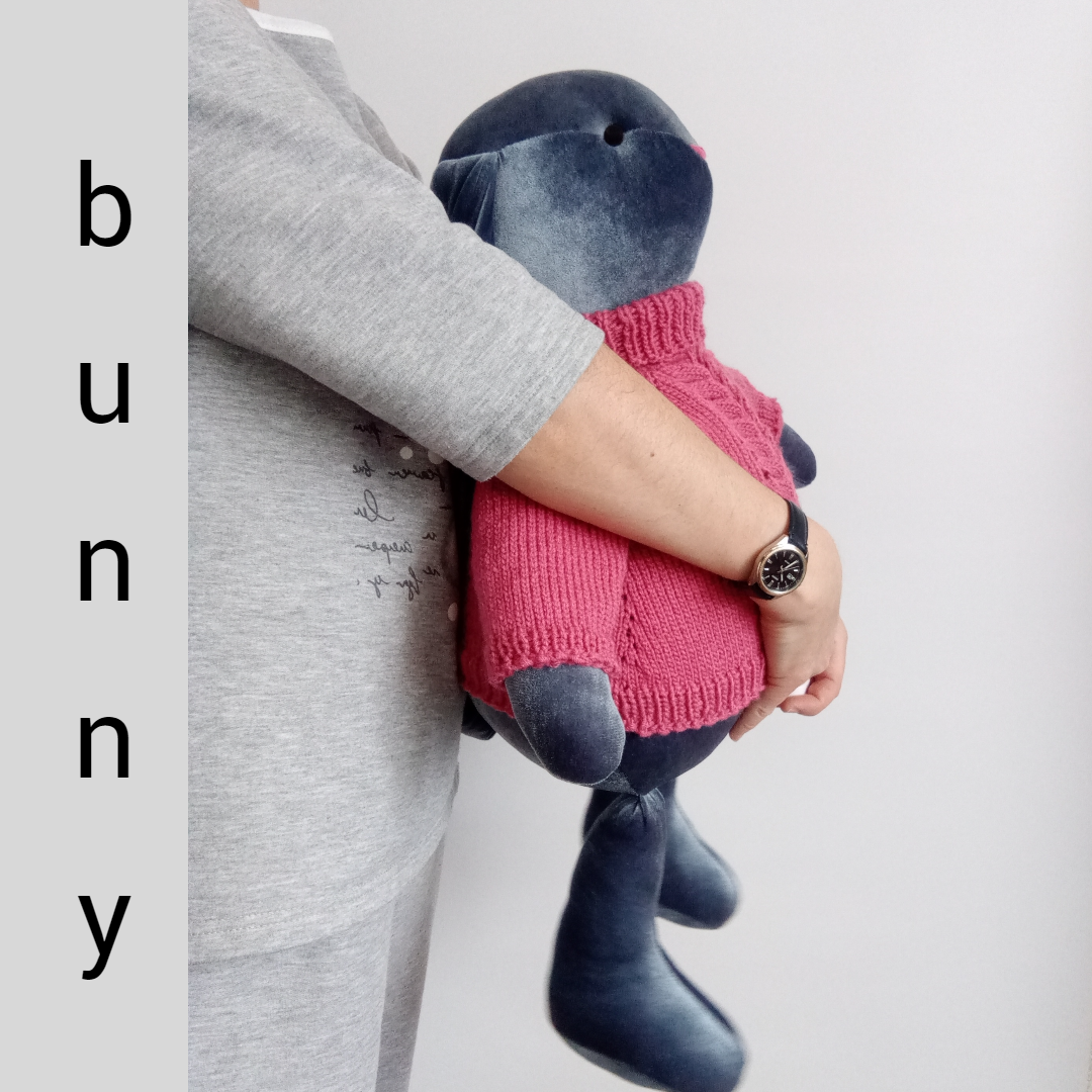 Big bunny, textile bunny, Easter gift, baby gift | Inspire Uplift