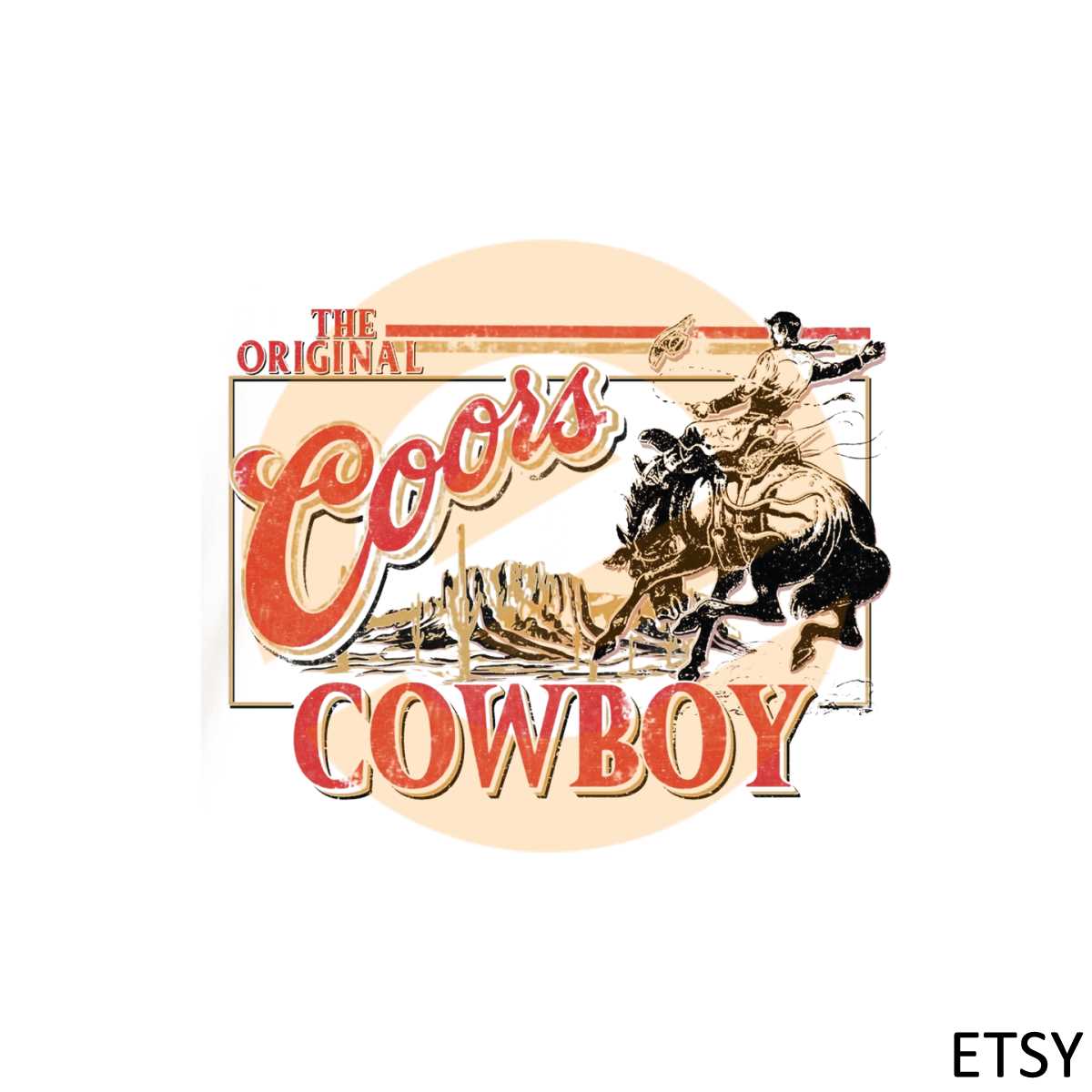 The Original Coors Cowboy Retro Png Sublimation Designs | Inspire Uplift